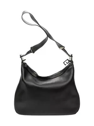 Gucci Attache G-plaque Shoulder Bag - Black