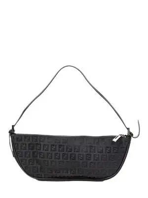 Fendi Zucca Shoulder Bag - Black
