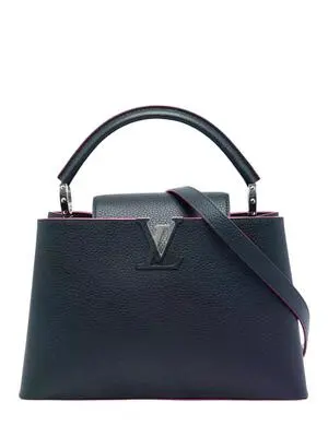 LOUIS VUITTON Taurillon Capucines Bb Satchel - Blue