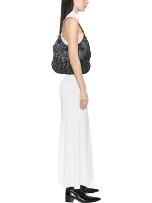 Fendi Zucchino Denim Hobo Bag - Blue