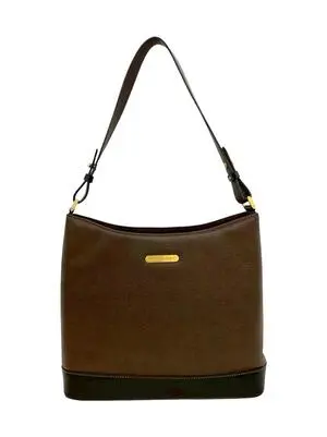 Burberry Leather Shoulder Bag - Brown