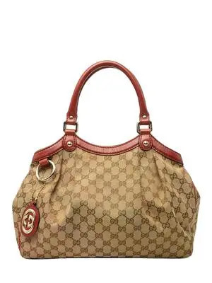 Gucci Gucci GG Canvas Sukey Tote Bag Neutrals