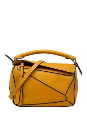 Loewe Mini Puzzle Satchel - Yellow