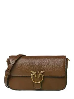 Pinko Leather Cross Body Bag - Brown