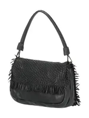 REPTILE'S HOUSE Anfora Braided Shoulder Bag - Black