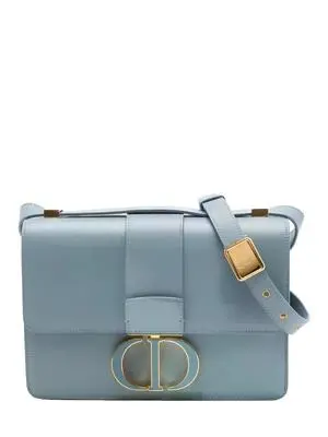 Dior Leather 30 Montaigne Flap Crossbody Bag - Blue