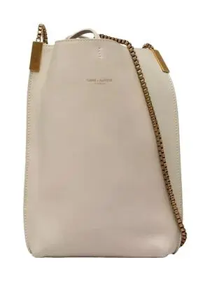 Saint Laurent Mini Calfskin Suzanne Hobo Shoulder Bag - Neutrals