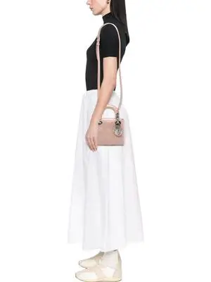 Dior Patent Cannage Lady Satchel - Pink