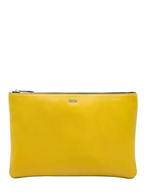 Dior 2022 Cd Diamond Clutch Bag - Yellow