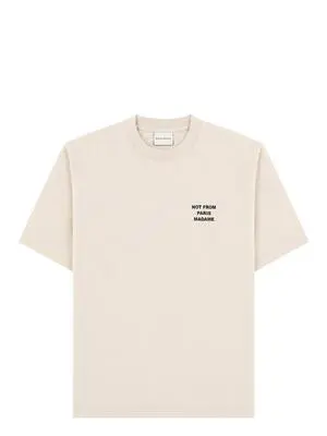 Drole De Monsieur T-shirt "slogan - Beige