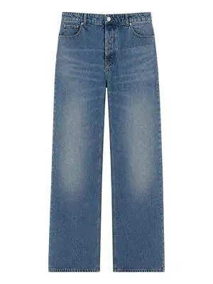 AMI Paris Wide Leg Jeans - Denim