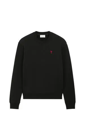 AMI Paris Embroidered Logo Sweatshirt - Black