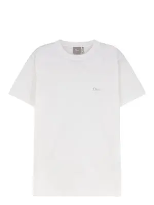Dior Dior Men Cotton T-Shirt With Logo Embroidery Multicolor