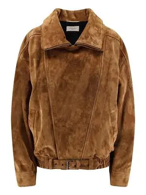 Saint Laurent Oversized Suede Leather Jacket - Multicolor