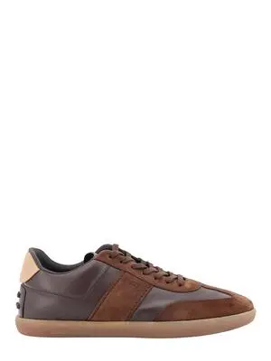 TOD'S Leather And Suede Lace-up Sneakers - Multicolor