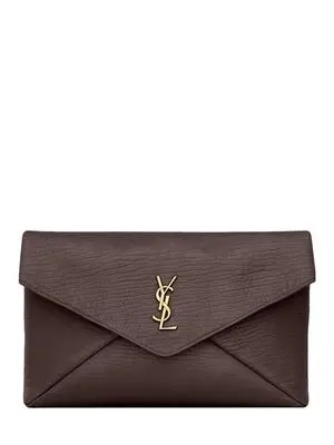 Saint Laurent Cassandre Large Lambskin Envelope Clutch - Multicolor