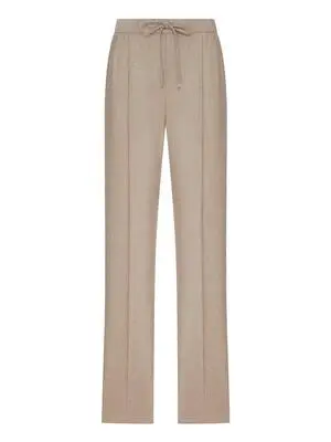 Max Mara Max Mara Cashmere Foulé Trousers Cream