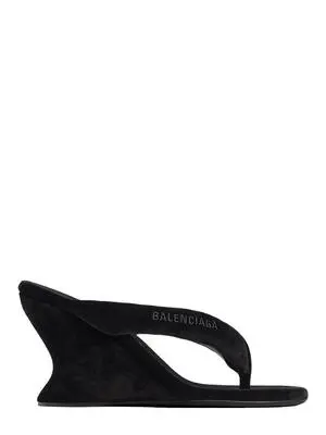 Balenciaga Wedge Flip-flops - Black