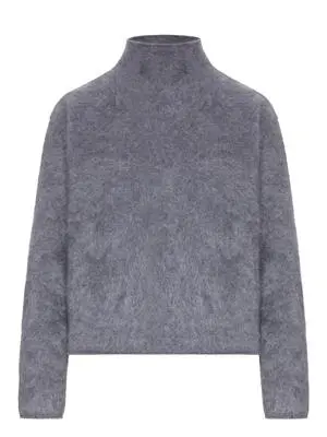LISA YANG Brushed Cashmere High Neck Sweater - Multicolor