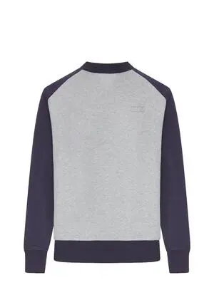 Miu Miu Two-tone Cotton Sweatshirt With Logo - Multicolor