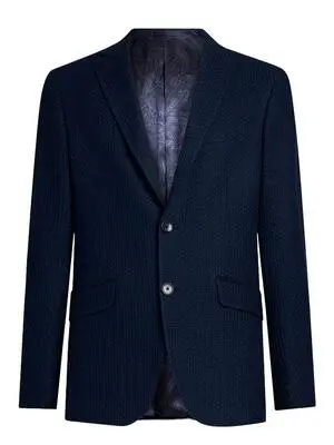 Etro Textured Jersey Blazer - Blue