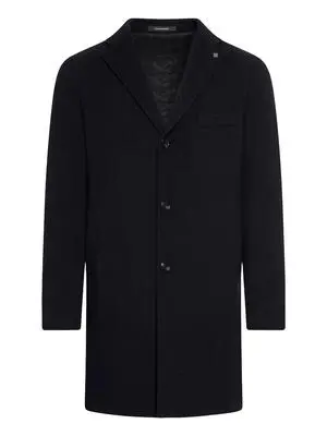 Tagliatore Wool And Cashmere Coat - Blue
