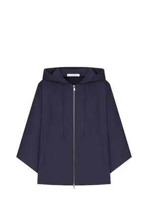 Max Mara Boxy Technical Cotton Jersey Hoodie - Multicolor