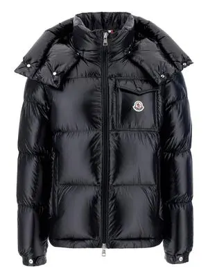 Moncler Quilted Zip-up Jacket With Hood - Multicolor
