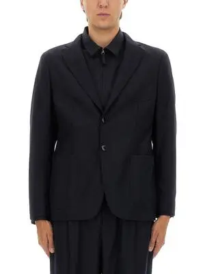 Giorgio Armani Blazer In Cashmere - Blue