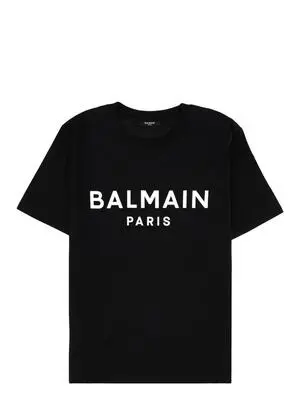 Balmain T-shirt Con Stampa Logo - Black