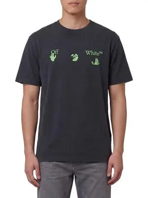 Off-White Bacco Arrow Skate Cotton T-shirt - Black