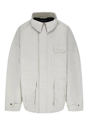 Balenciaga Technical Ripstop Parka Jacket - Beige