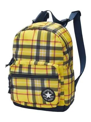 CONVERSE Go Lo Plaid Backpack - Yellow