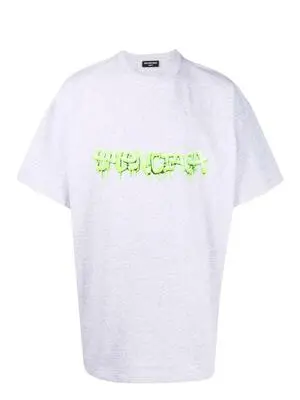 Balenciaga Balenciaga Slime Oversized T-shirt 'grey Green' Grey/green