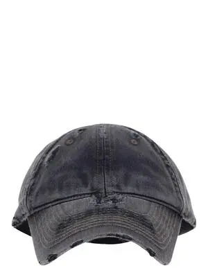 Balenciaga Denim Cap - Charcoal