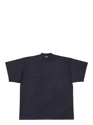 Balenciaga Tab T-shirt Oversized - Black