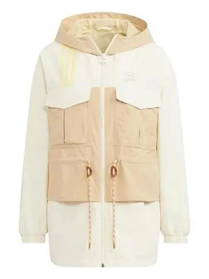 Adidas Neo Utility Windbreaker Jacket - Beige/white