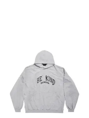 Balenciaga Be Kind" Graphic Hoodie - Grey