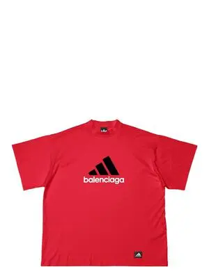 Balenciaga X Adidas Oversized T-shirt - Red