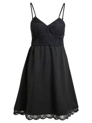 Adidas Lace Trimmed Strap Dress - Black