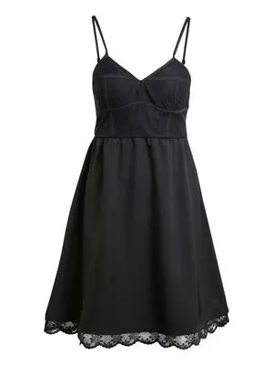 Adidas Lace Trimmed Strap Dress - Black