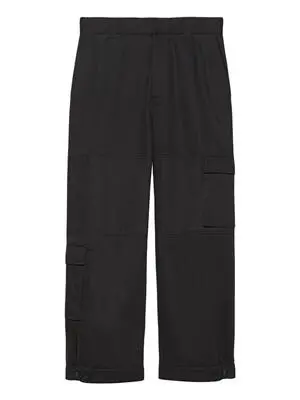 Gucci Cotton Drill Cargo Trousers - Black