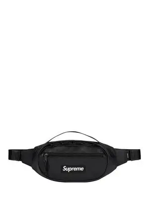 Supreme Leather Shoulder Bag - Black