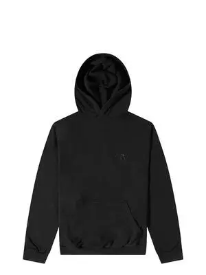 Balenciaga Back Logo Popover Hoodie - Black