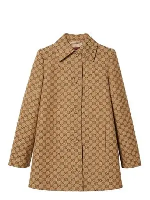 Gucci Gg Canvas Coat - Beige/brown