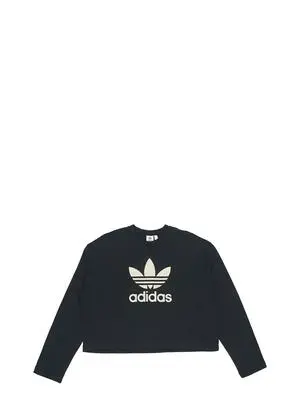 Adidas Premium Logo Crew Sweatshirt - Black