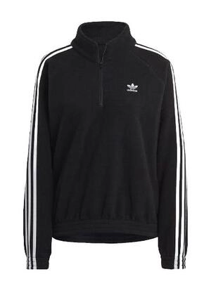 Adidas Adicolor Classics Polar Fleece Half-zip Sweatshirt - Black