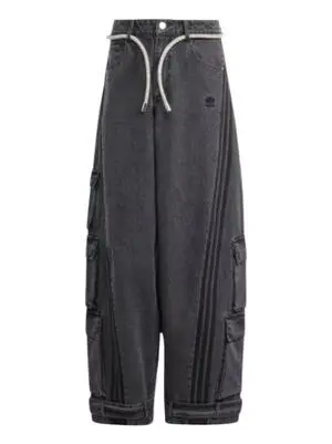 Adidas Adilenium Denim Cargo Pants - Black