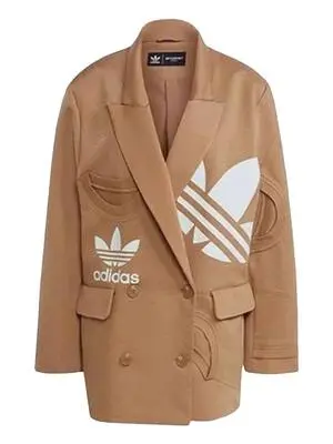 Adidas Originals X Dry Clean Only Blazer Jacket - Brown
