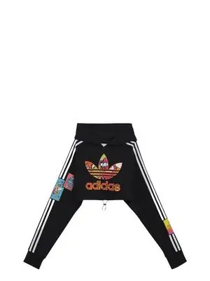 Adidas Originals X Jeremy Scott Cropped Hoodie - Black/multi-color